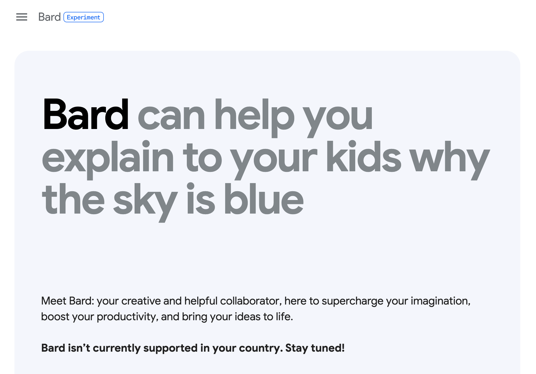 Comment peut-on accéder à Bard en France