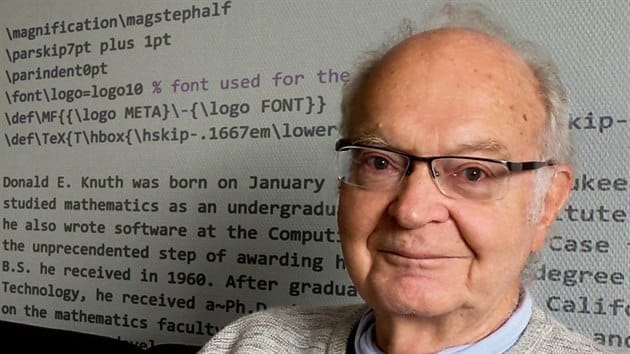 Donald Knuth, le typographe de l’algorithmique